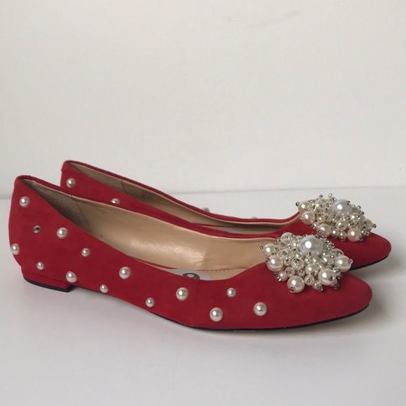 Katy Perry Collections | Shoes | Katy Perry The Lady Suede Pearl Ballet ...